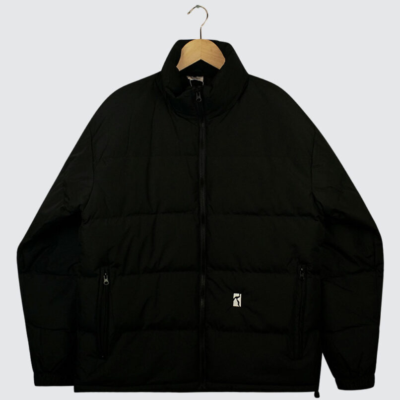 Poetic Collective Puffer Jacket Black - LOBBY Online Skateshop